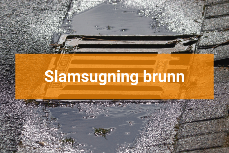 Slamsugning Pris. Varför Slamsugning?